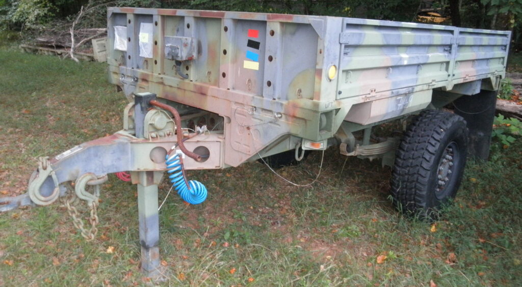 M1082 Cargo Trailer #3 5-Ton Flatbed, Sides, Tailgate 2330-01-449-1775 ...
