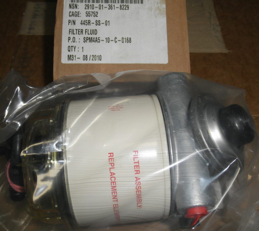 2910-01-361-8229 Filter; Fluid 12378877 FMTV Heated Fuel Filter/ Water ...