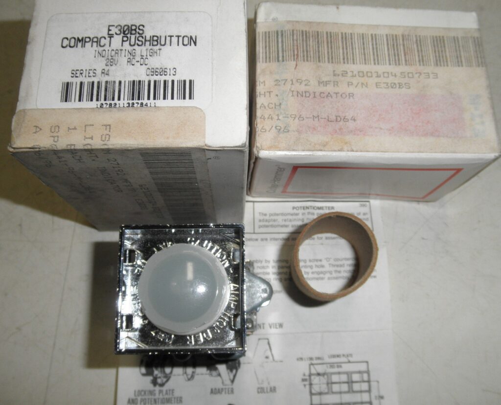 6210-01-045-0733 E30BS Indicator Light Oiltight 28V Potentiometer ⋆ DP ...