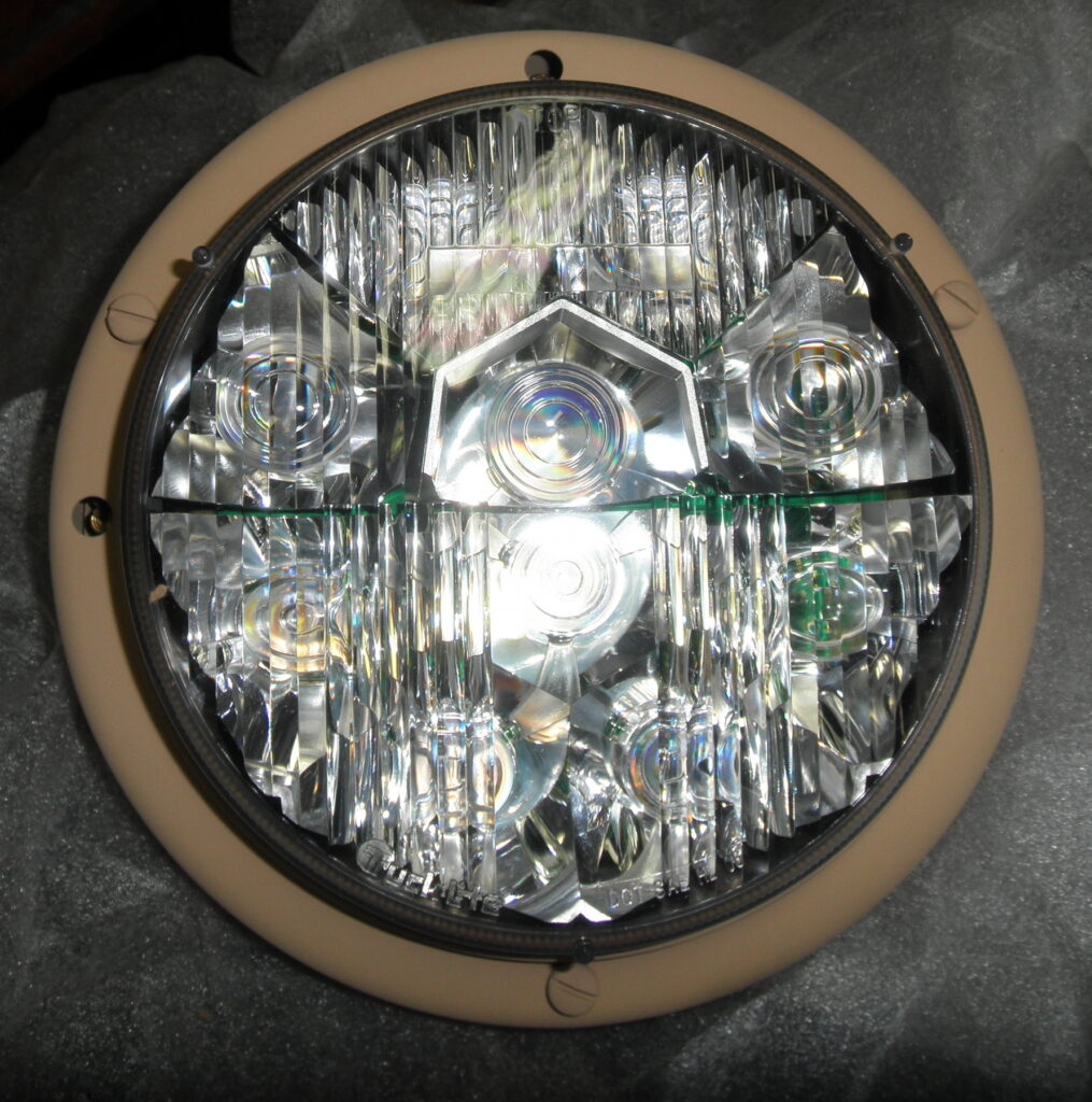 6220-01-576-4585 3848684 12/24V Military LED Headlight with Tan Bucket ...