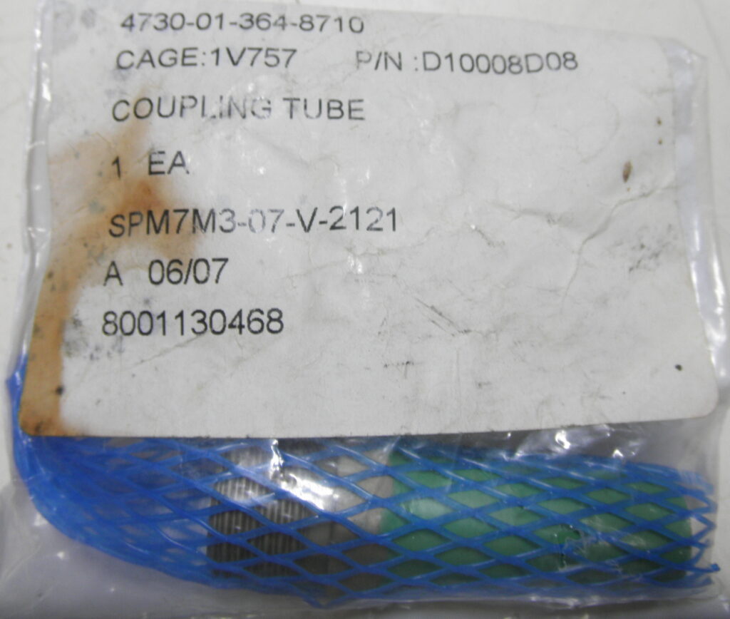4730-01-364-8710 Coupling; Tube; Permaswage D10008D08 D10008D8 S2911D08 ...