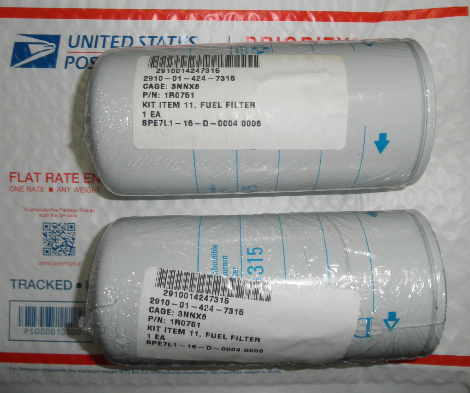 PAIR P551315 Fuel Filter Donaldson Spin-on Filter fits 1R0751 BF7632 ...