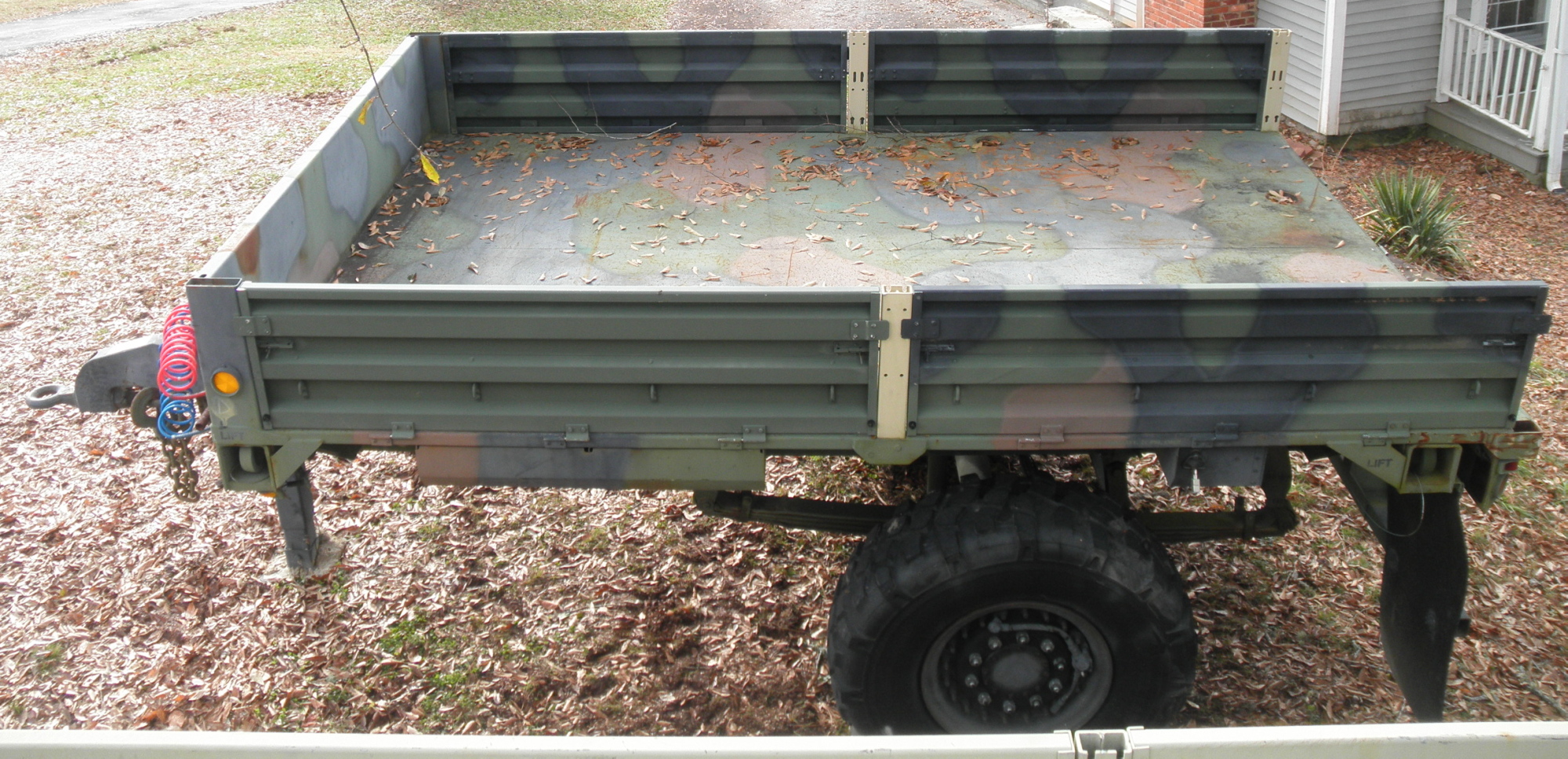 M1082 Cargo Trailer 5-Ton Flatbed, Sides, Tailgate LMTV 2330-01-449 ...