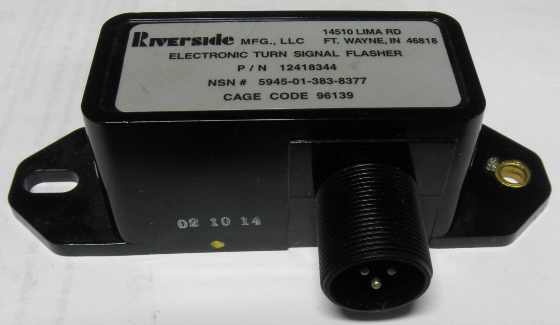 5945-01-383-8377 Flasher, Solid State, 12VDC, 12418344 ⋆ DP Equipment LLC