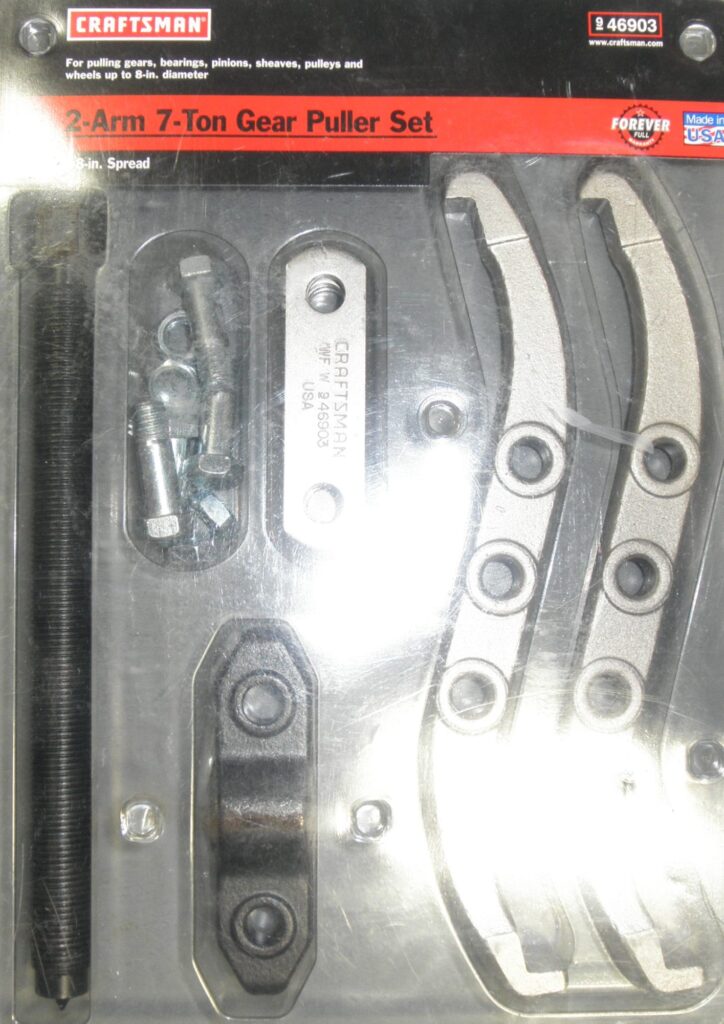 7-Ton Gear Puller Set Craftsman USA 8" 946903 Reversible ⋆ DP Equipment LLC