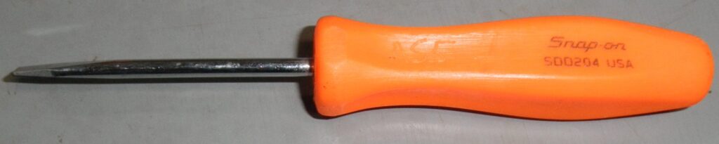NOS Snap-on Screwdriver Flat Blade 1/8" Slotted Head SDD204 SDD204O ⋆ ...