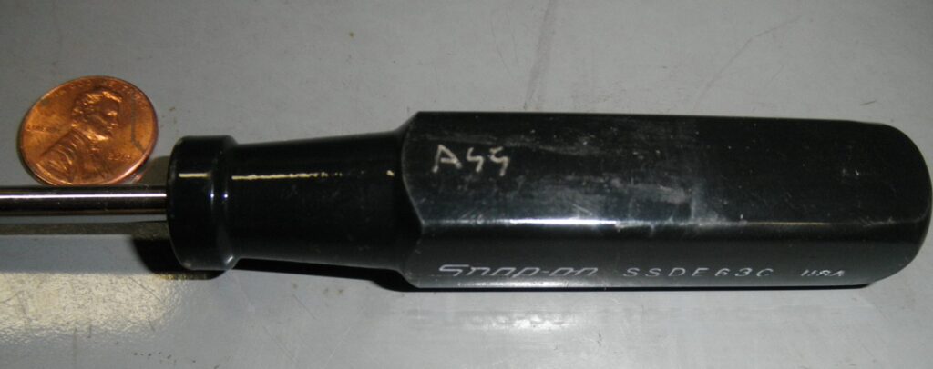 NOS Snap-on Screwdriver Flat Blade 1/8" Slotted Head SSDE43C ⋆ DP ...