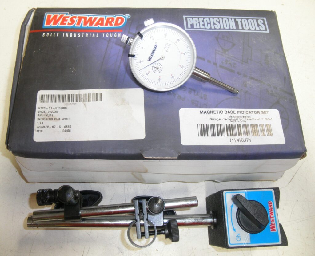 5LD62 Westward Dial Indicator with Magnetic Base 4KU71 5210-01-515-7887 ...