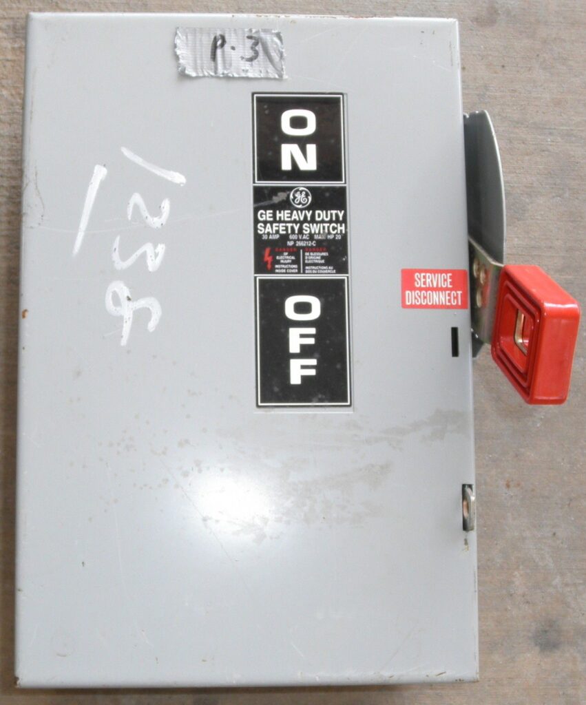 GE TH3361 Used Safety Switch 30A Service Disconnect 5930-00-982-1425 ⋆ ...