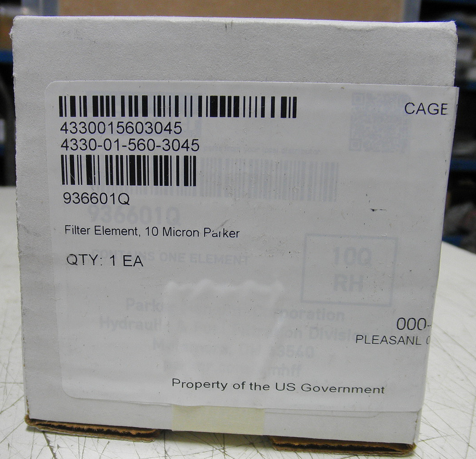 4330-01-560-3045 936601Q 10µ Filter Element, Fluid ⋆ DP Equipment LLC