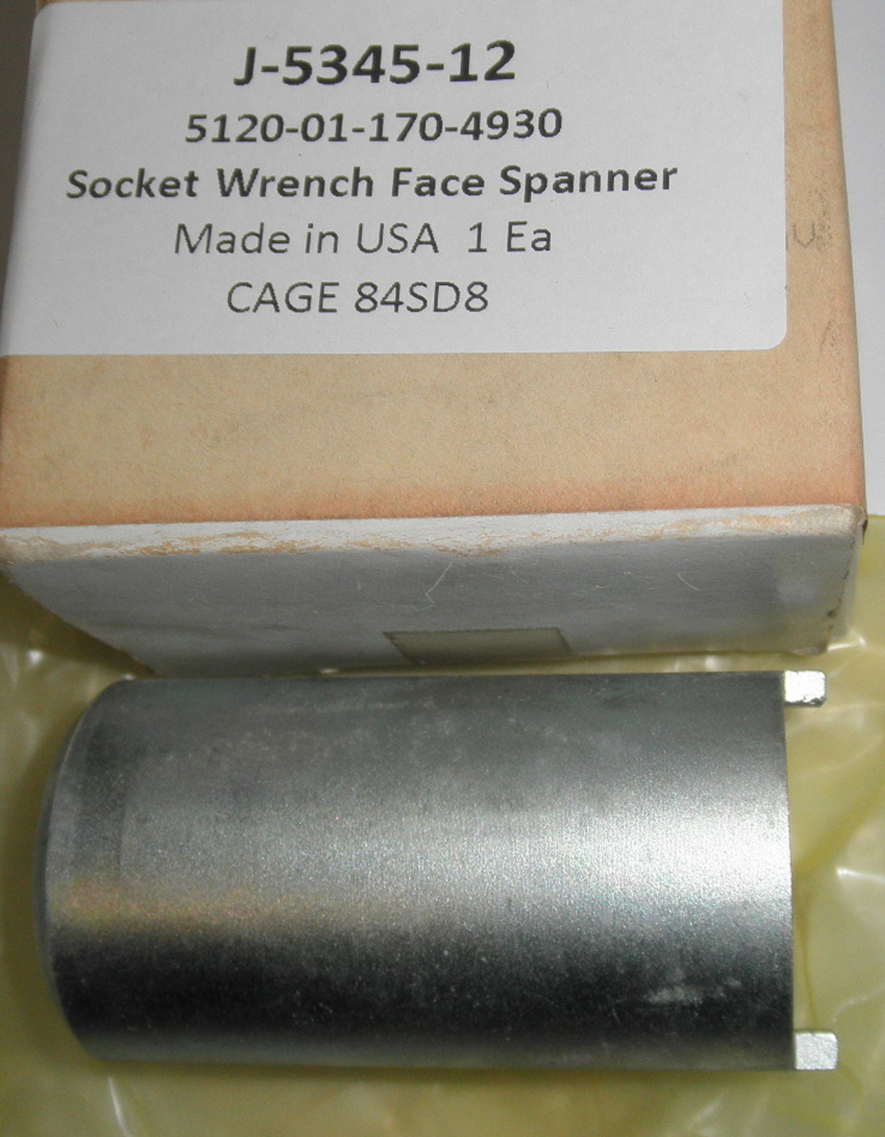 J-5345-12 5120-01-170-4930 Socket, Wrench, Face Spanner ⋆ DP Equipment LLC