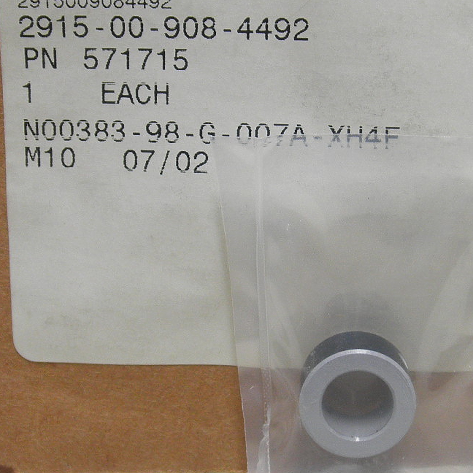 2915-00-908-4492 571715 T58 Retainer, Collar ⋆ DP Equipment LLC
