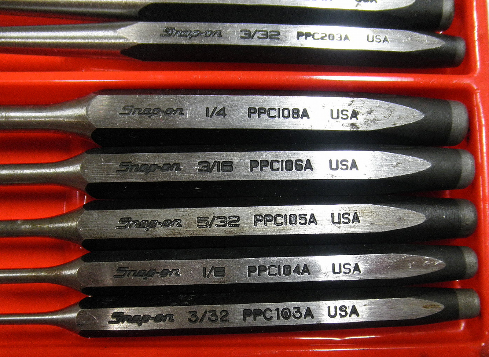Snap-on PPC 15 Pc Punch Chisel Set 5180-01-437-2003 PPC715A ⋆ DP Equipment LLC